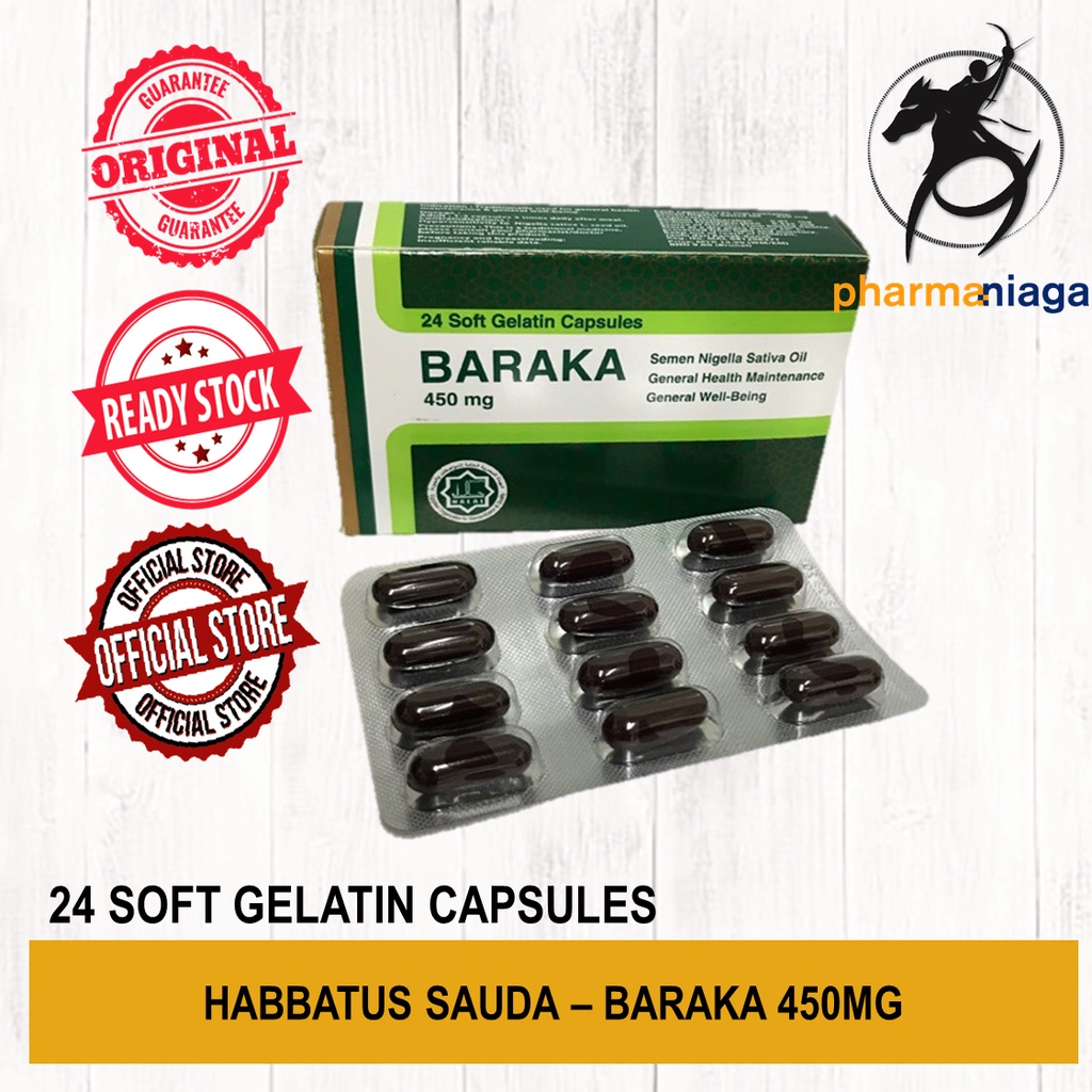 HABBATUSAUDA BARAKA 24 SOFTGEL CAPSULES (SUPPLEMENT COVID) | Shopee ...