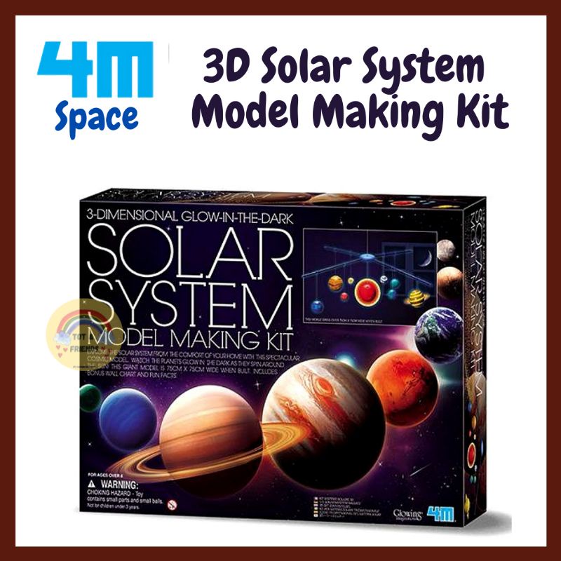 4M : Space- 3D Solar System Model Making Kit (Glow In The Dark ...