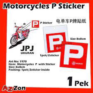 2pcs Motosikal Motorcycle Motor Motorbike L Lesen Sticker P Lesen ...