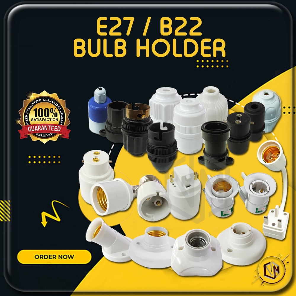 High Quality Lamp Base Bulb Holder Wedge Holder Batten Lampu PLC to E27 ...