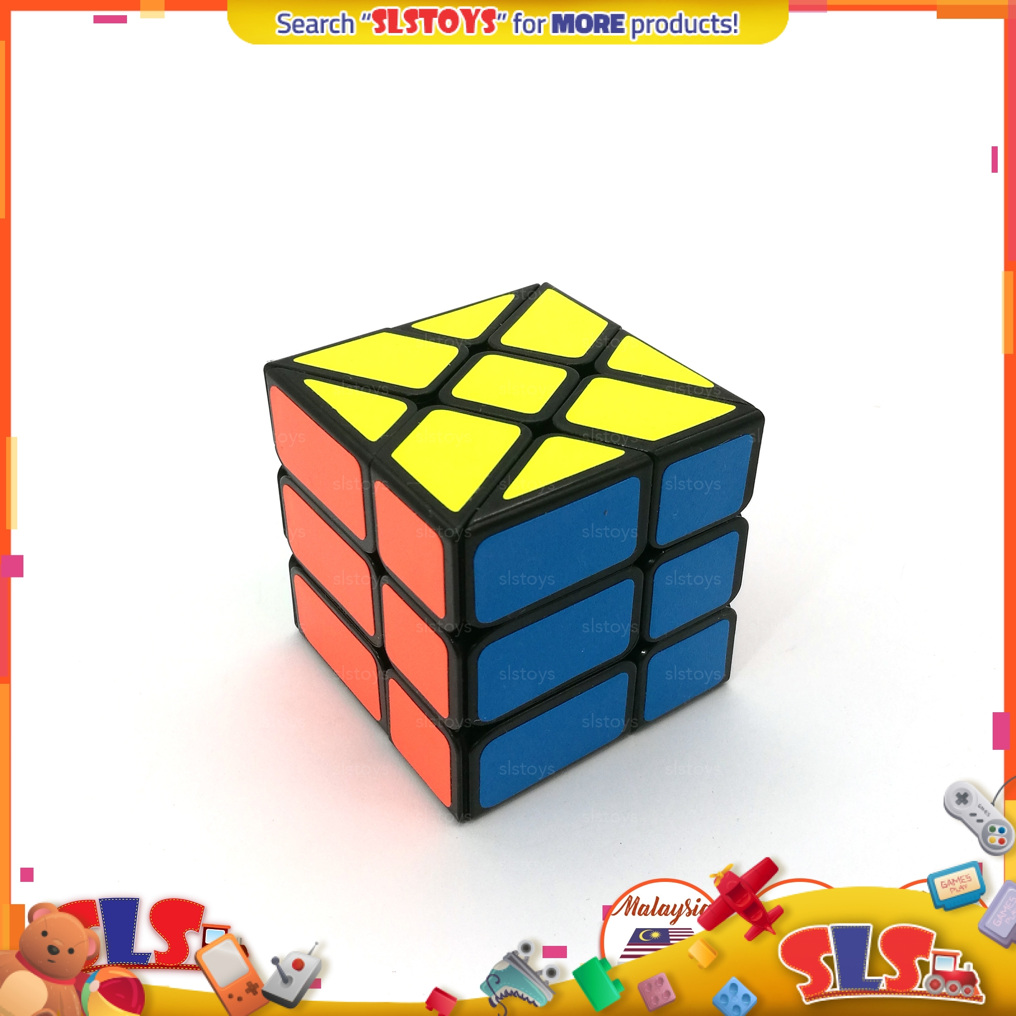 SLSTOYS Rubic Cube Magic Rubik Cube Educational Intellect Skewb Cube ...