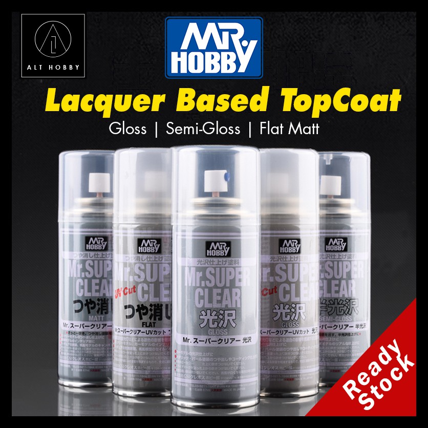 Mr. Hobby Mr.Super Clear Top Coat UV Cut Flat Matt /Gloss / Semi-Gloss ...