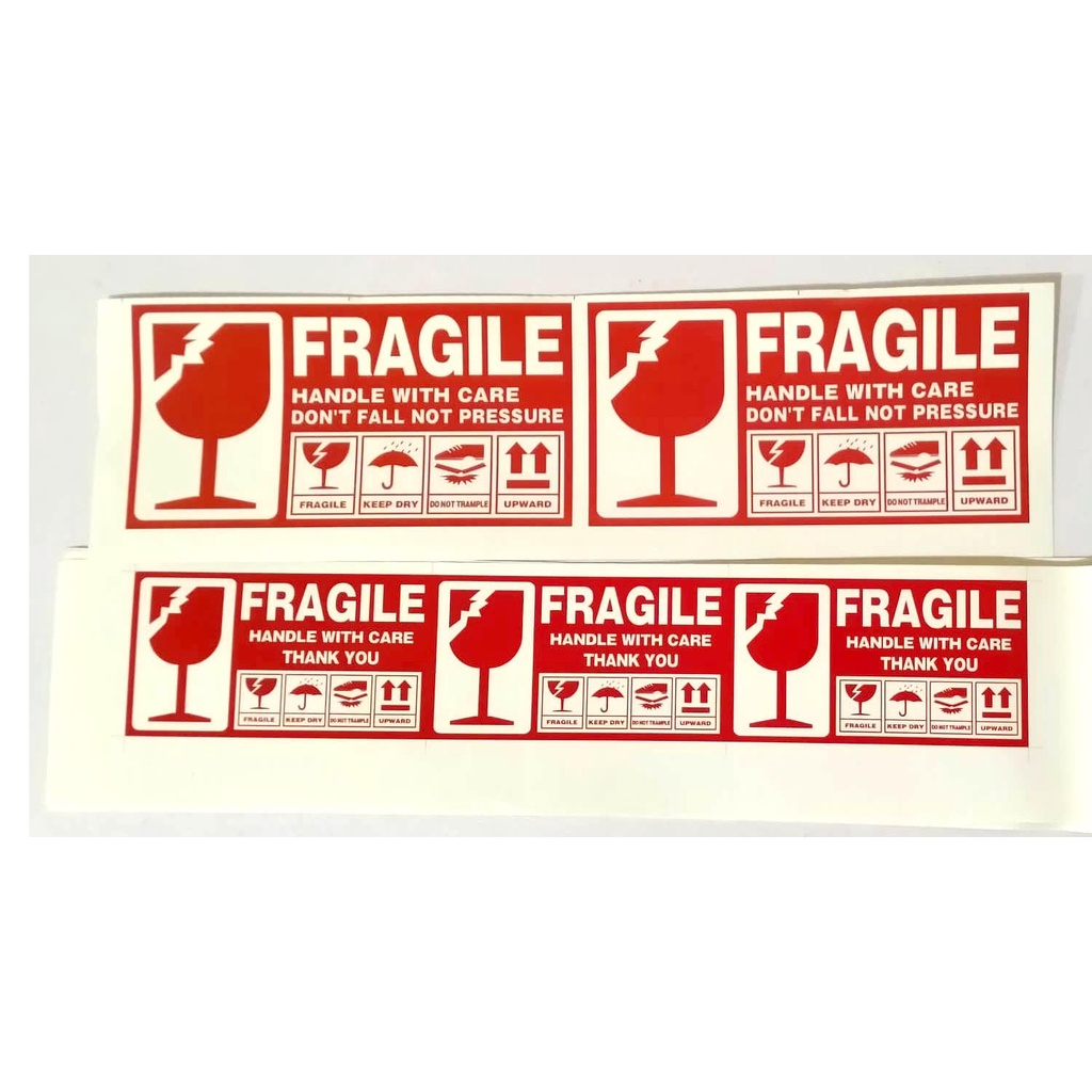 fragile sticker Mudah Pecah Warning Label | Shopee Malaysia