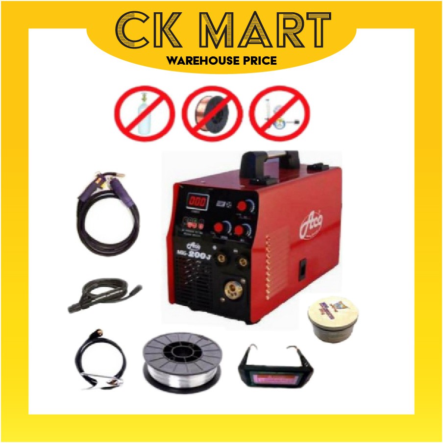 ACO MIG 200J Gasless Welding Machine *NON-GAS* Ready Stock 1 Year ...