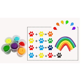 6PCS Kids Clay Dough Colour Playdough Kids Clay Toy Kids Toys Permainan ...
