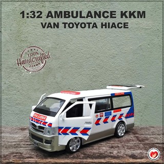 AMBULANS KKM 1:32 Ambulance Toyota Hiace Van Model Diecast Toy | Shopee ...