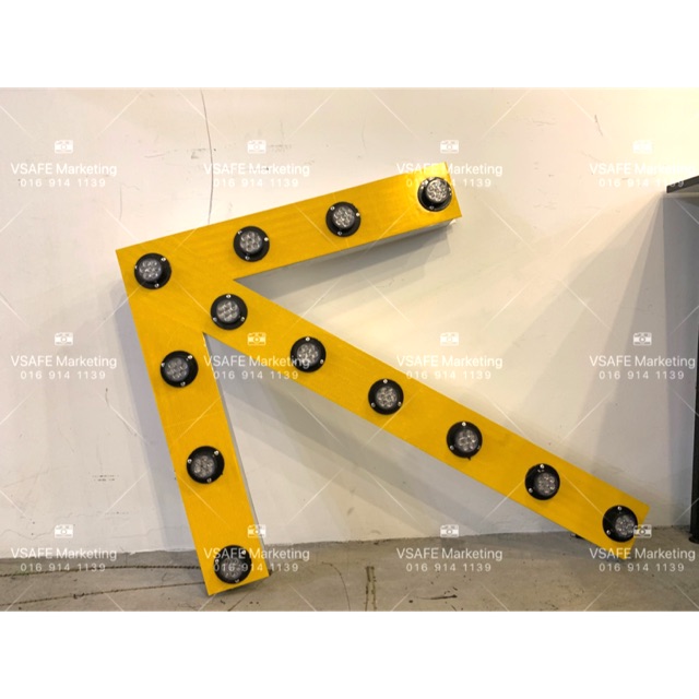 Traffic Solar Flashing Arrow JKR SPEC Road Safety BIG LED light ...