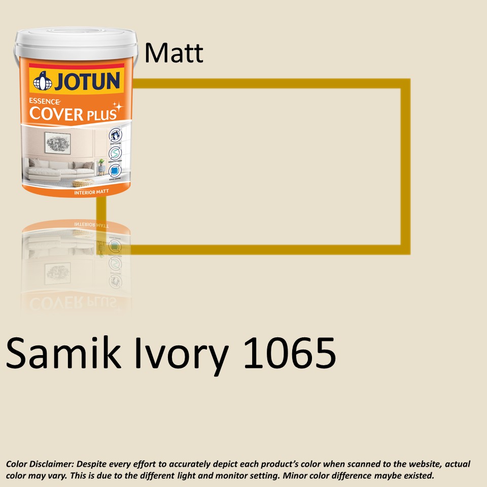 Jotun Paint 5L Essence Cover Plus Matt -1065 Samik Ivory / wall paint ...
