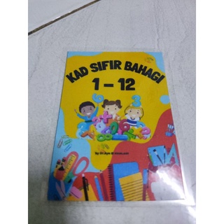 flashcard kad imbas saiz poket sifir bahagi 1-12 design back to school ...