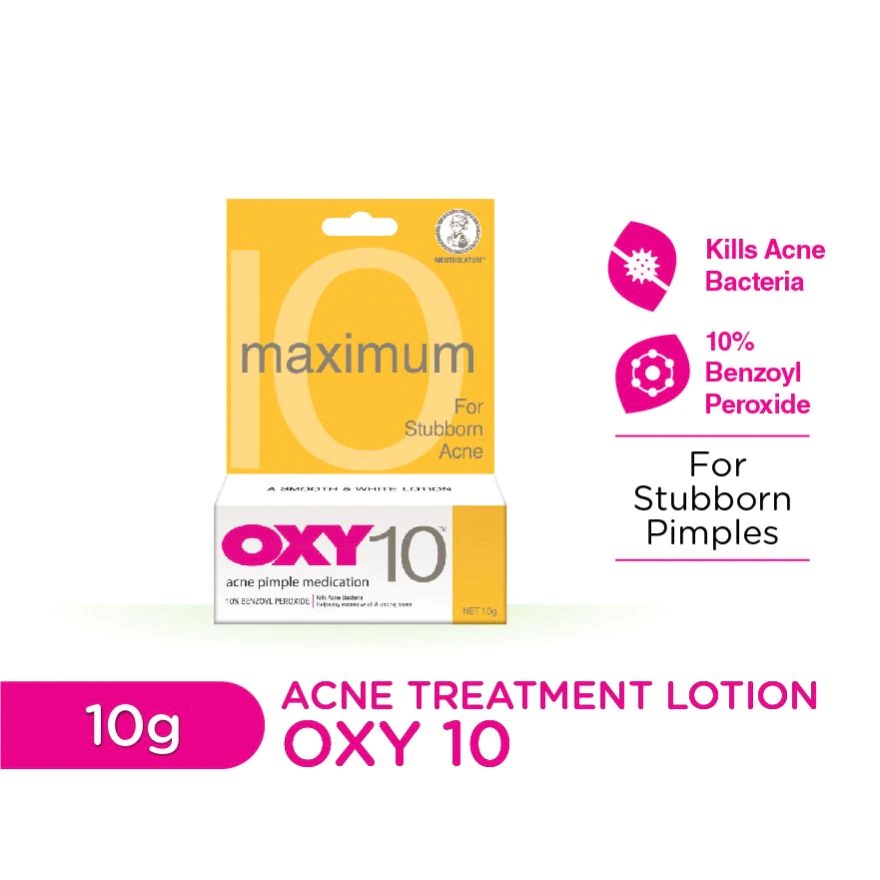 OXY 10 Acne Pimple Medication 10g(W) | Shopee Malaysia