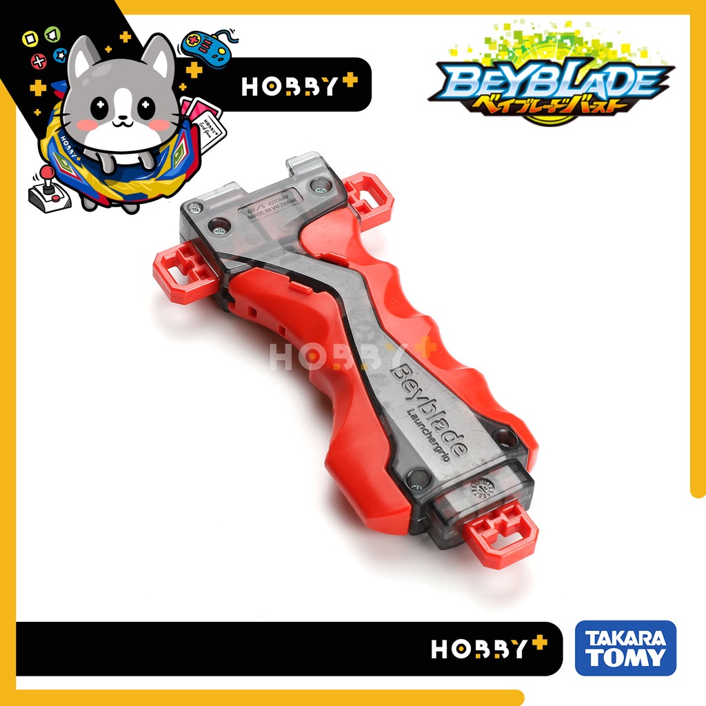 B21 Beyblade Launcher Grip Transparent Black and Red Takara Tomy Rare ...