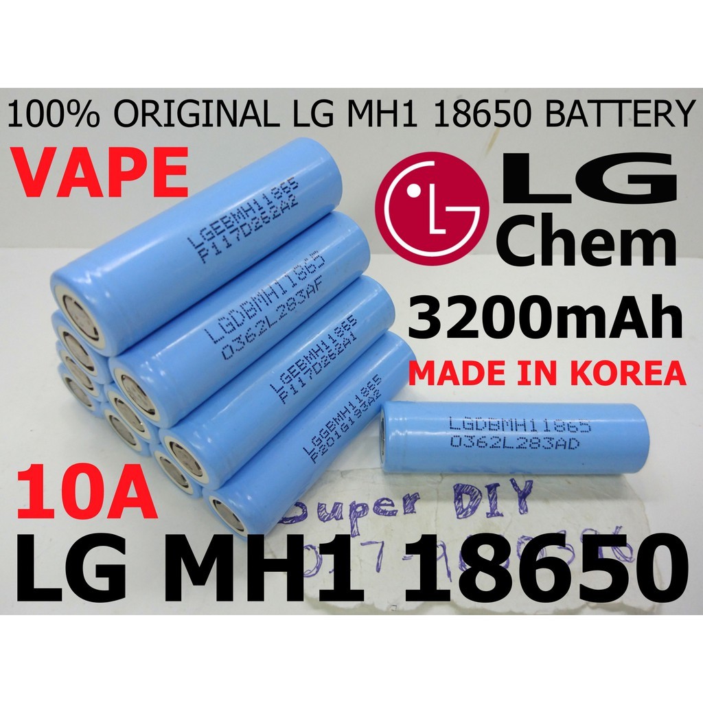 LG 18650 MH1 3200mAh 3.7V 4.2V lithium ion Li-Ion high capacity ...