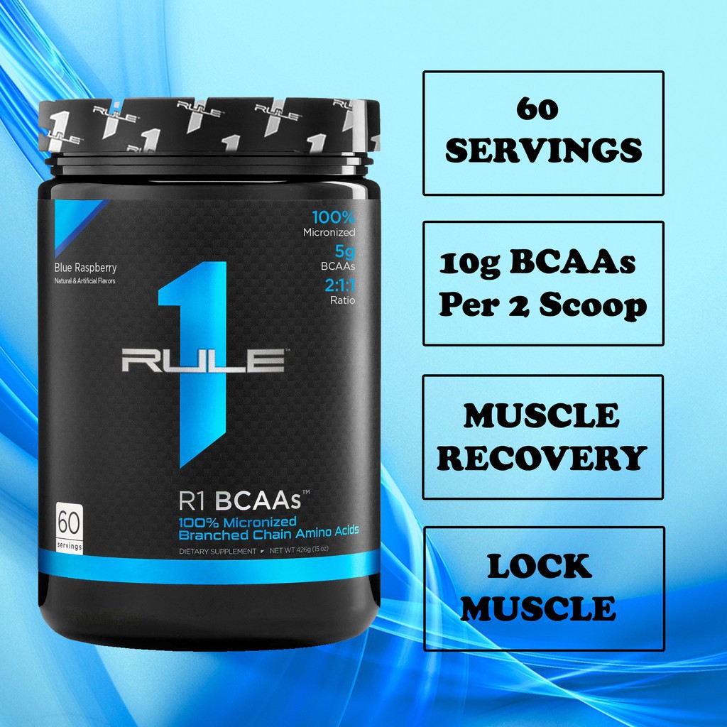 Rule 1 R1 BCAA 30/60 servings - Amino Acid, BCAAs, Recovery, Energy ...