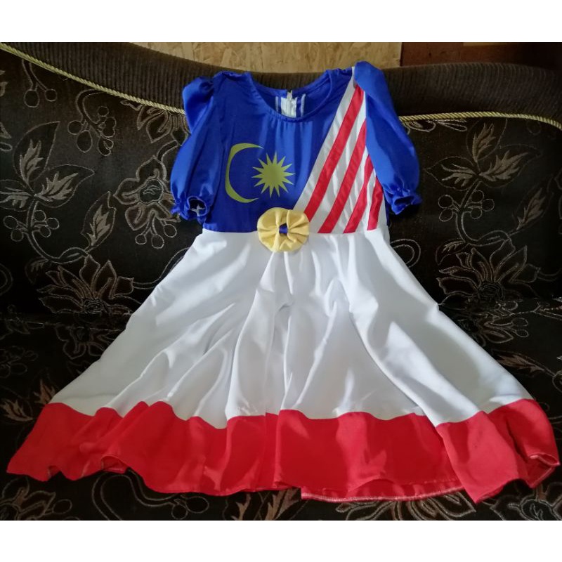 DENGMAA Dress merdeka kanak-kanak | Shopee Malaysia