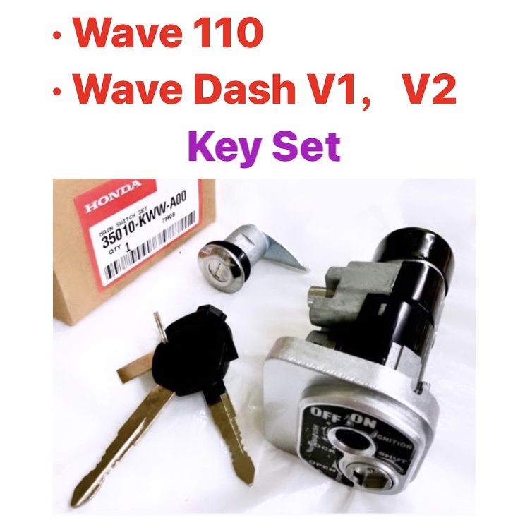 HONDA WAVE110 MAIN SWITCH SET (ST / OET) // WAVE110 RS WAVE DASH ...