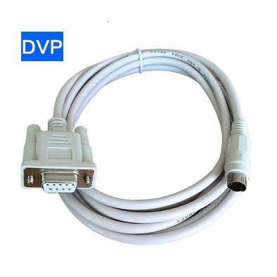PLC Programming Cable RS232 DB9 F to MD8 8-Pin M DVP | Shopee Malaysia