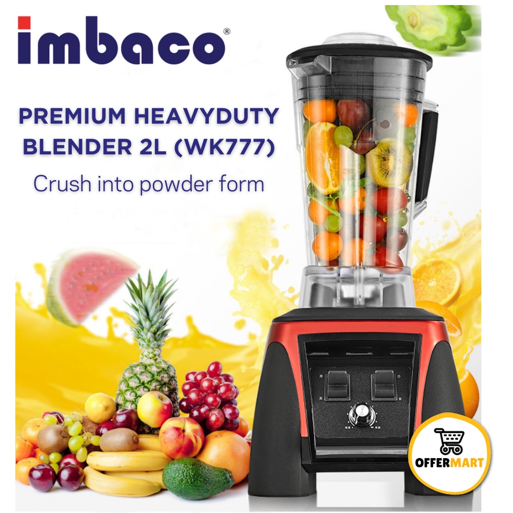 IMBACO Premium Commercial Heavy Duty Blender WK777 (2.0L/2300w) - New ...
