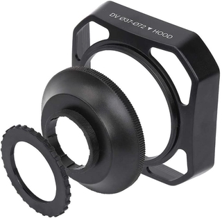 37mm-72mm Camera Lens Hood, Square Lens Hood Sun Shade/Shield, Reduces ...