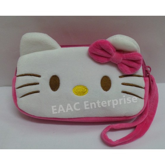 Cute Cartoon Hello Kitty White Plush Pencil Box Case | Shopee Malaysia