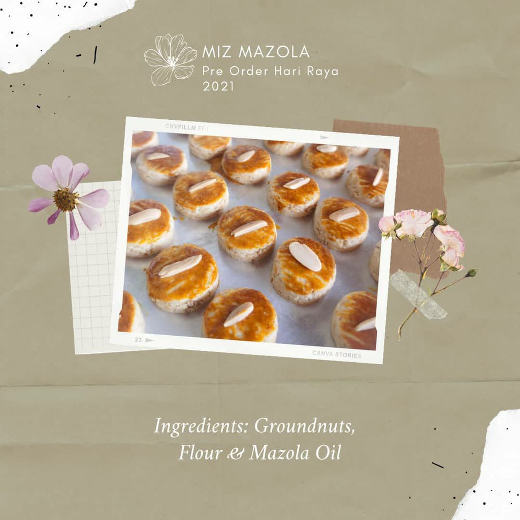 Ready Stock-Kuih Raya Homemade Miz Mazola -rangup Halal-sedap | Shopee ...
