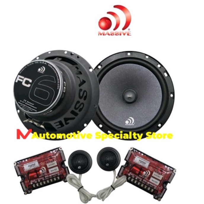 MASSIVE AUDIO FC6 - 6.5 150 WATTS RMS COMPONENT KIT CAR SPEAKERS ...