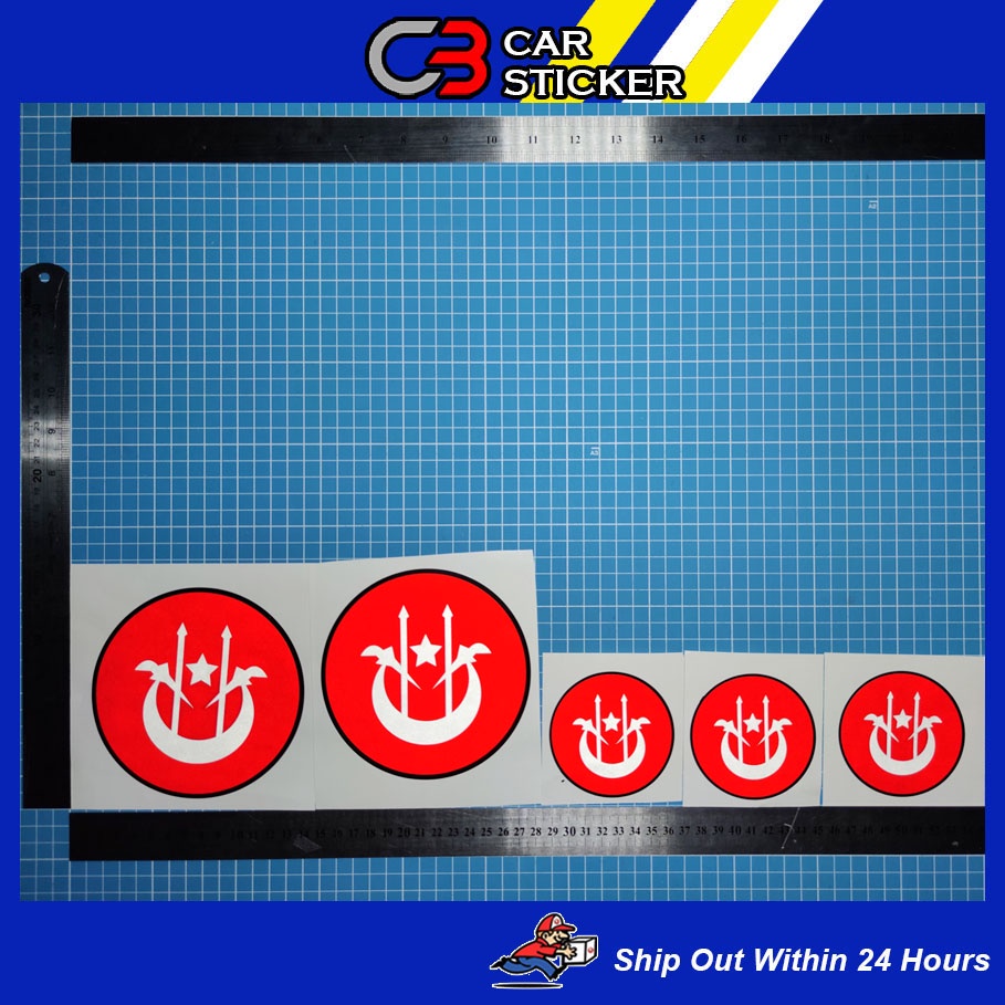 Lambang Bendera Kelantan Sticker Cutting / cs400 | Shopee Malaysia