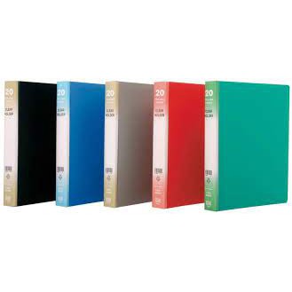 CBE A4 Clear Holder Refillable File 20 Pockets 4 Ring Binder 402A ...