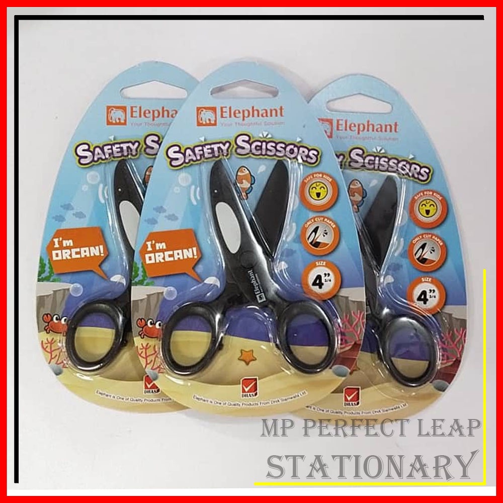 Safety Scissors For Kids (Elephant) | Shopee Malaysia