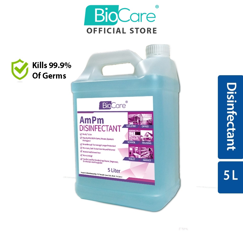 Biocare Ampm Disinfectant Liquid Kills Gems (5 Litre) | Shopee Malaysia