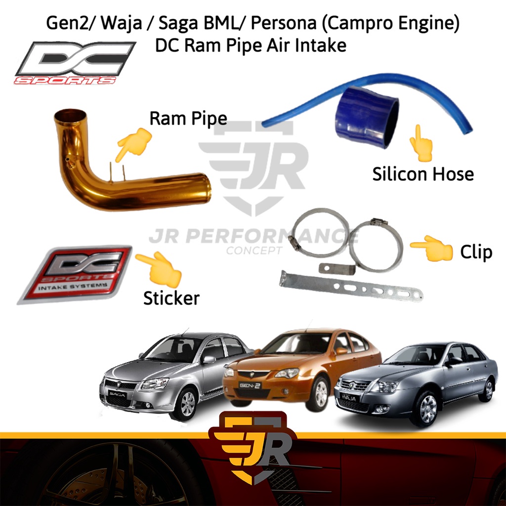 Ram Pipe DC Proton Gen2 Waja Saga BLM Persona Air Intake Open Pod Air ...