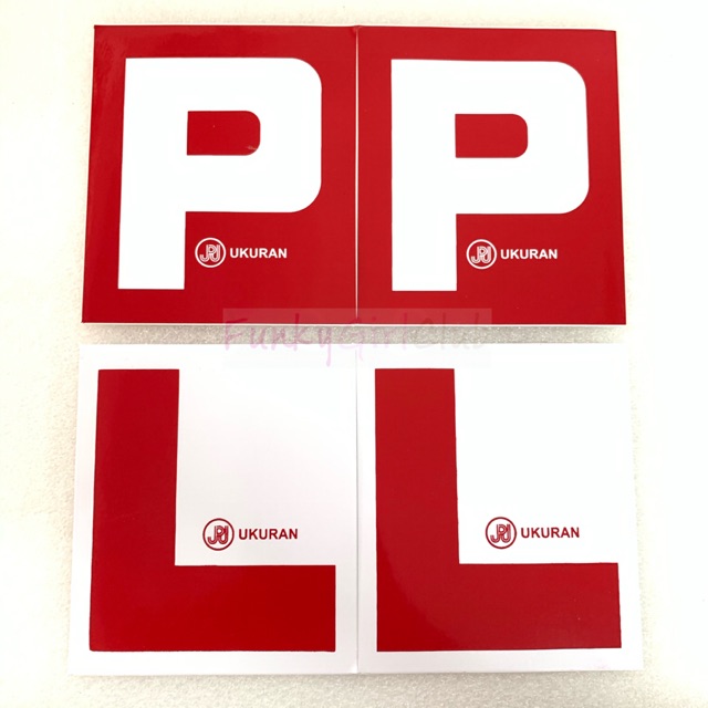 STICKER P STICKER L MOTORCYCLE JPJ UKURAN 2pcs MOTOR | Shopee Malaysia