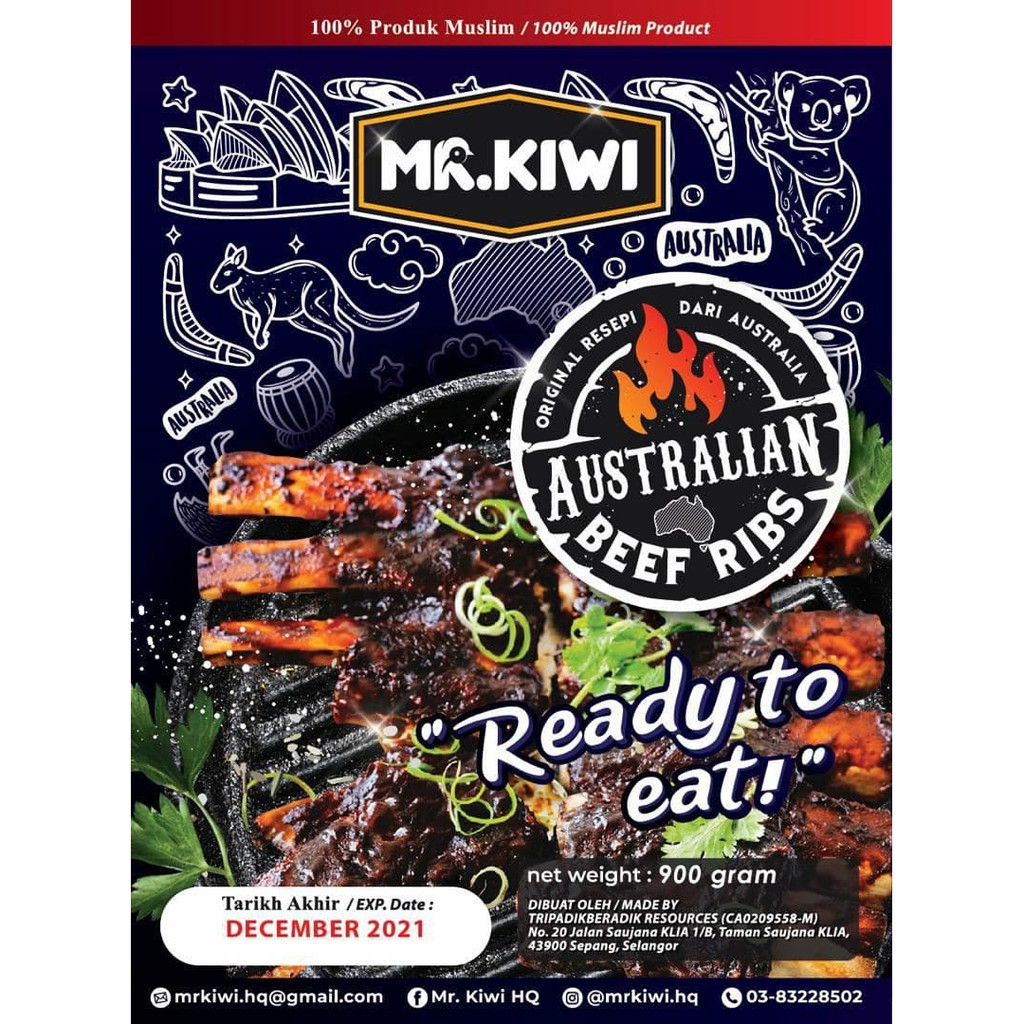 BEEF RIBS Australian HALAL [SEDIA DIMAKAN / READY TO EAT] by MR KIWI ...