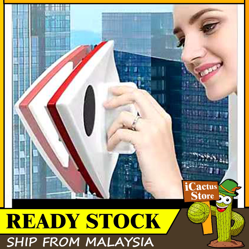 Alat bersih Tingkap Magnetik Pengelap Kaca Dua Sisi Permukaan Rumah Lap ...