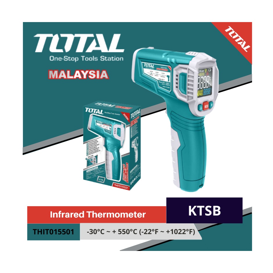 [TOTAL] THIT015501 Infrared Thermometer | Shopee Malaysia