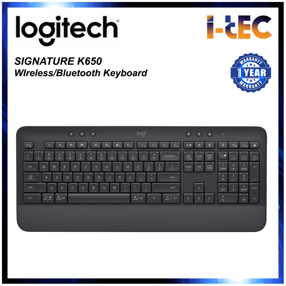 Logitech SIGNATURE K650 Wireless/Bluetooth Keyboard | Shopee Malaysia
