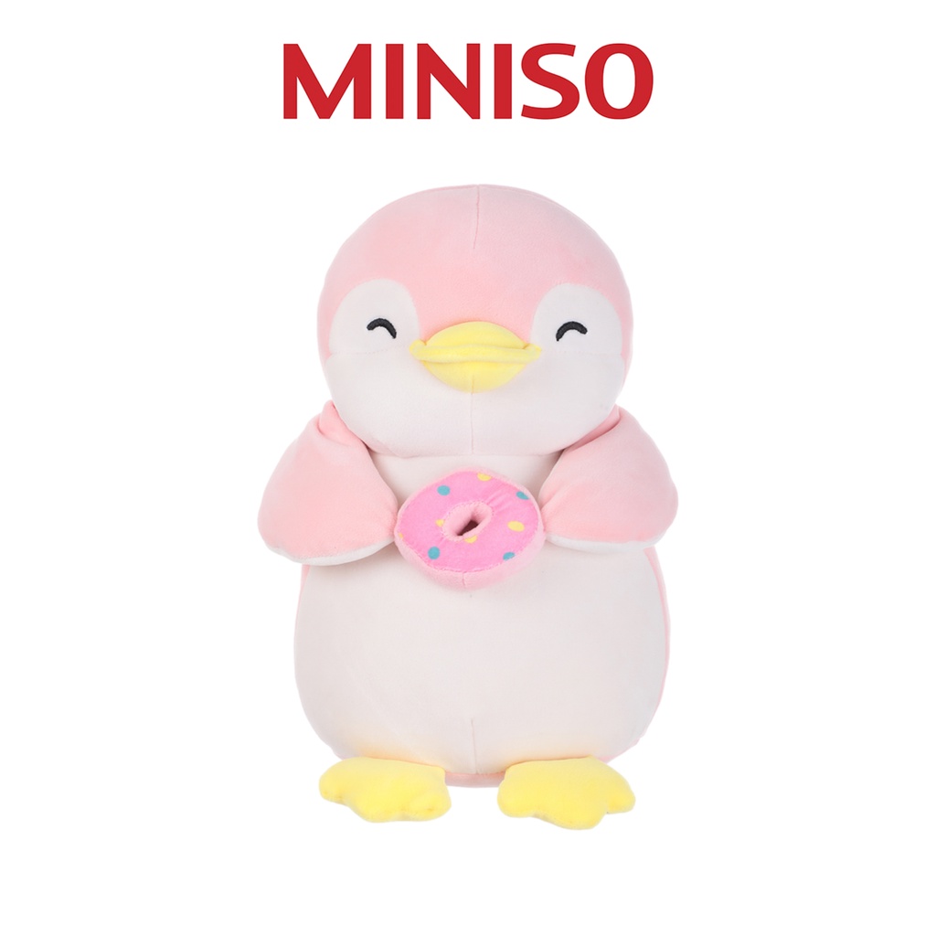MINISO Soft Penguin Plush Marine Animal Soft Cute Fat Penguin Stuffed ...