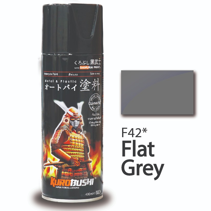 Samurai Spray Paint Standard Color (Flat Grey) | Shopee Malaysia