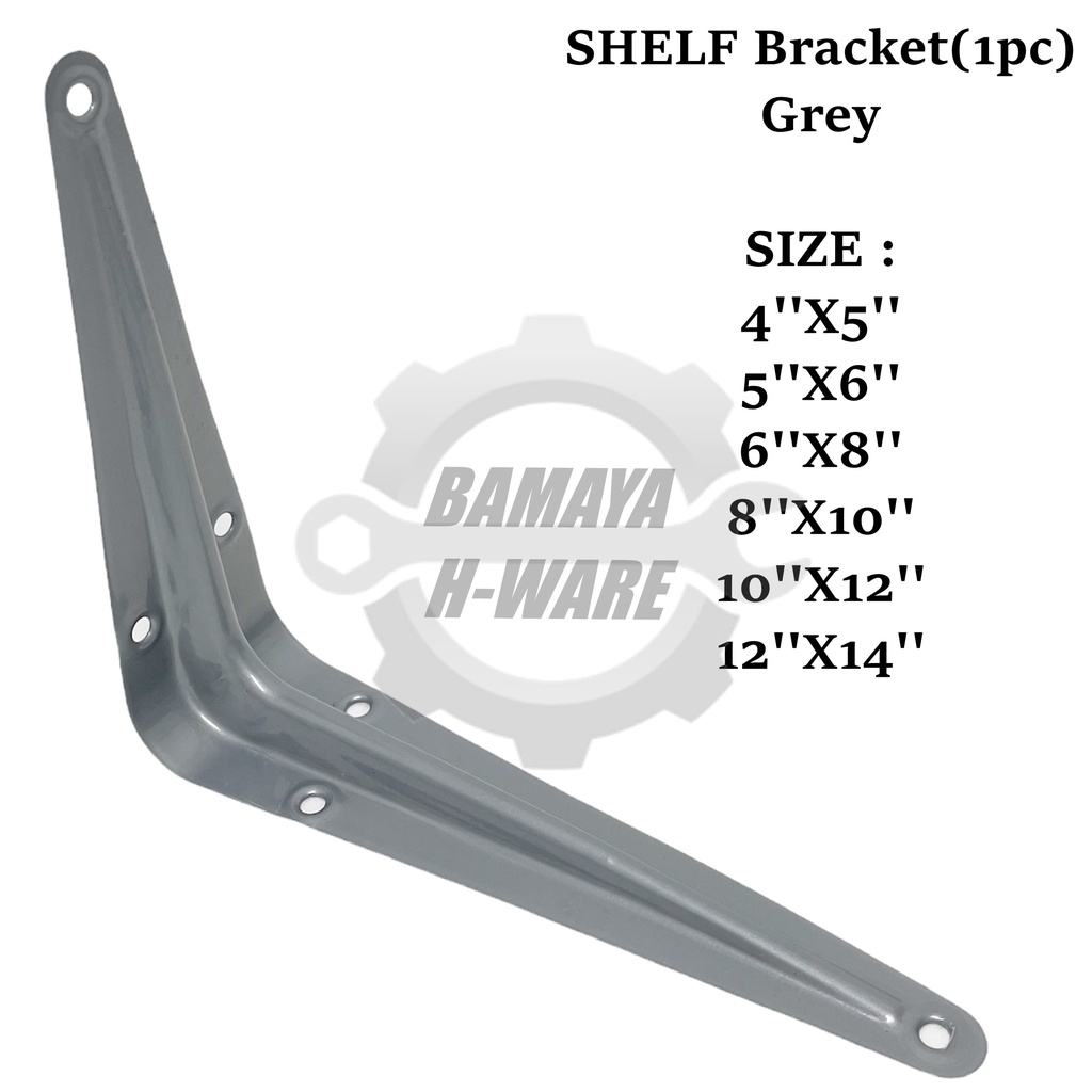 Grey Shelf Bracket 1pc Triangle Bracket Wall Shelves Bracket L