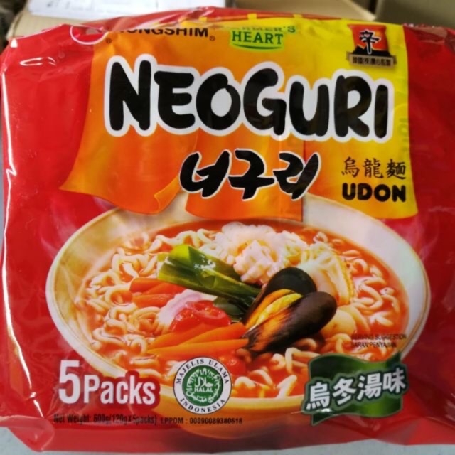 Halal Nongshim Neoguri Udon Ramen 120gx5 | Shopee Malaysia
