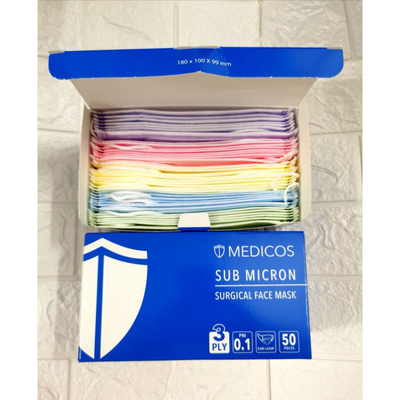 Medicos Adult Colorful 4ply&3ply Surgical Mask | Shopee Malaysia