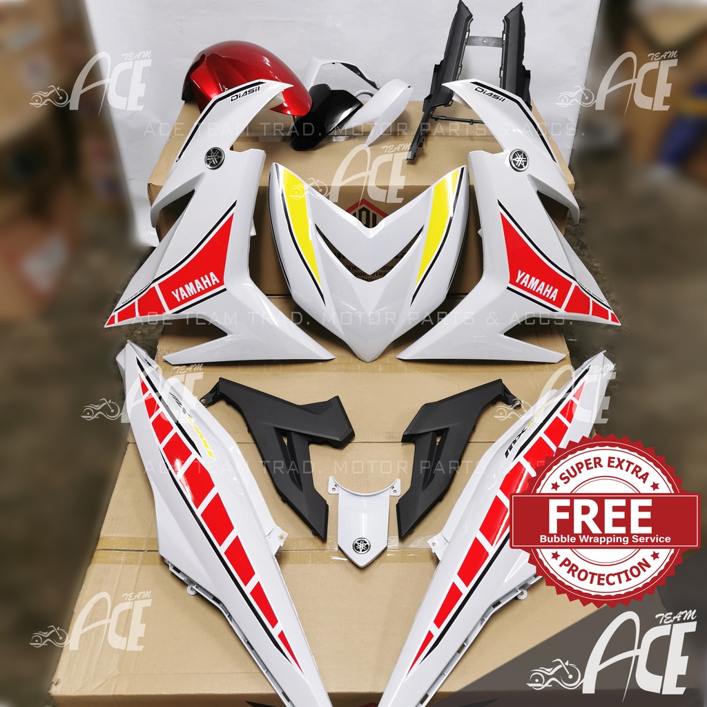 Coverset Y15 V1 V2 World GP 60th Anniversary Classic White Red Ysuku ...
