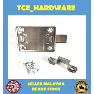 Stainless Steel Door Bolts Latch Slug Sliding Door Lock Security Safety ...