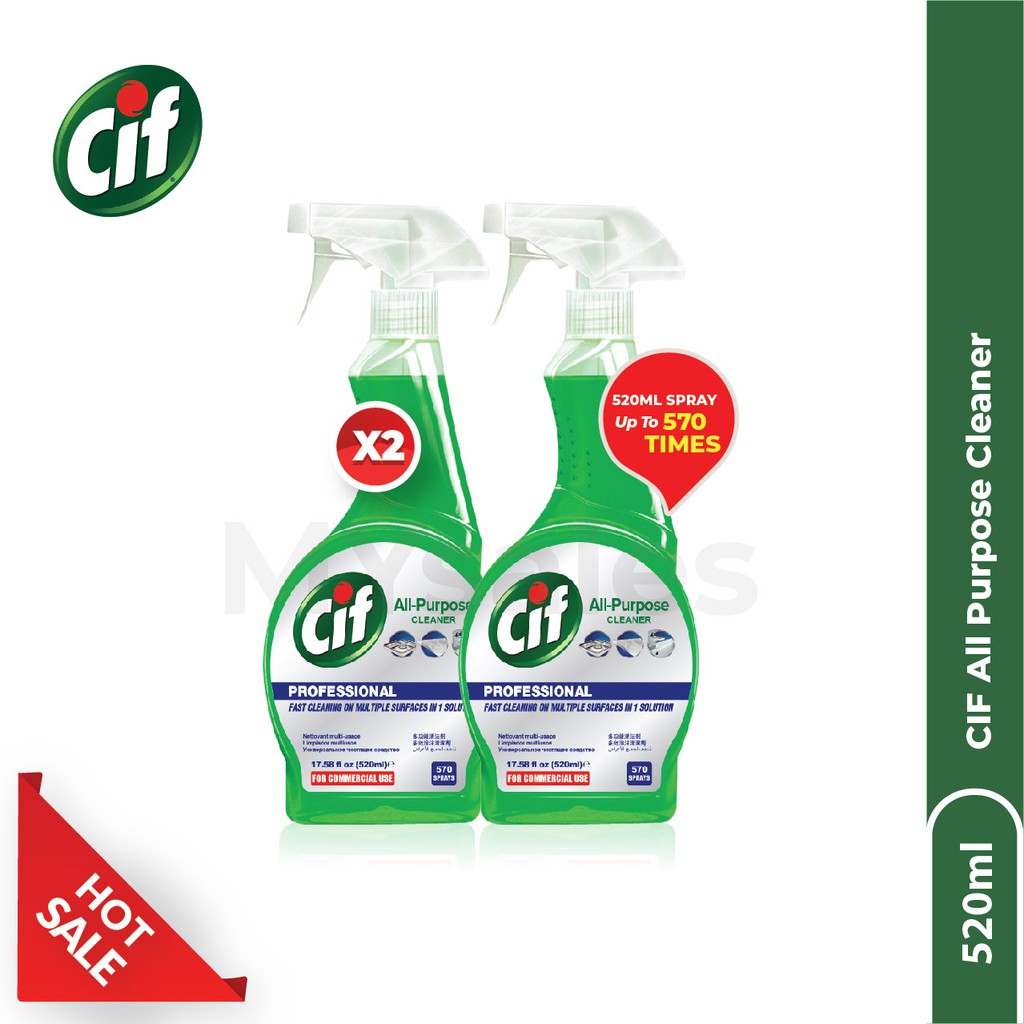 [Bundle] 2x CIF Professional All-Purpose Cleaner (520 ML) | Shopee Malaysia