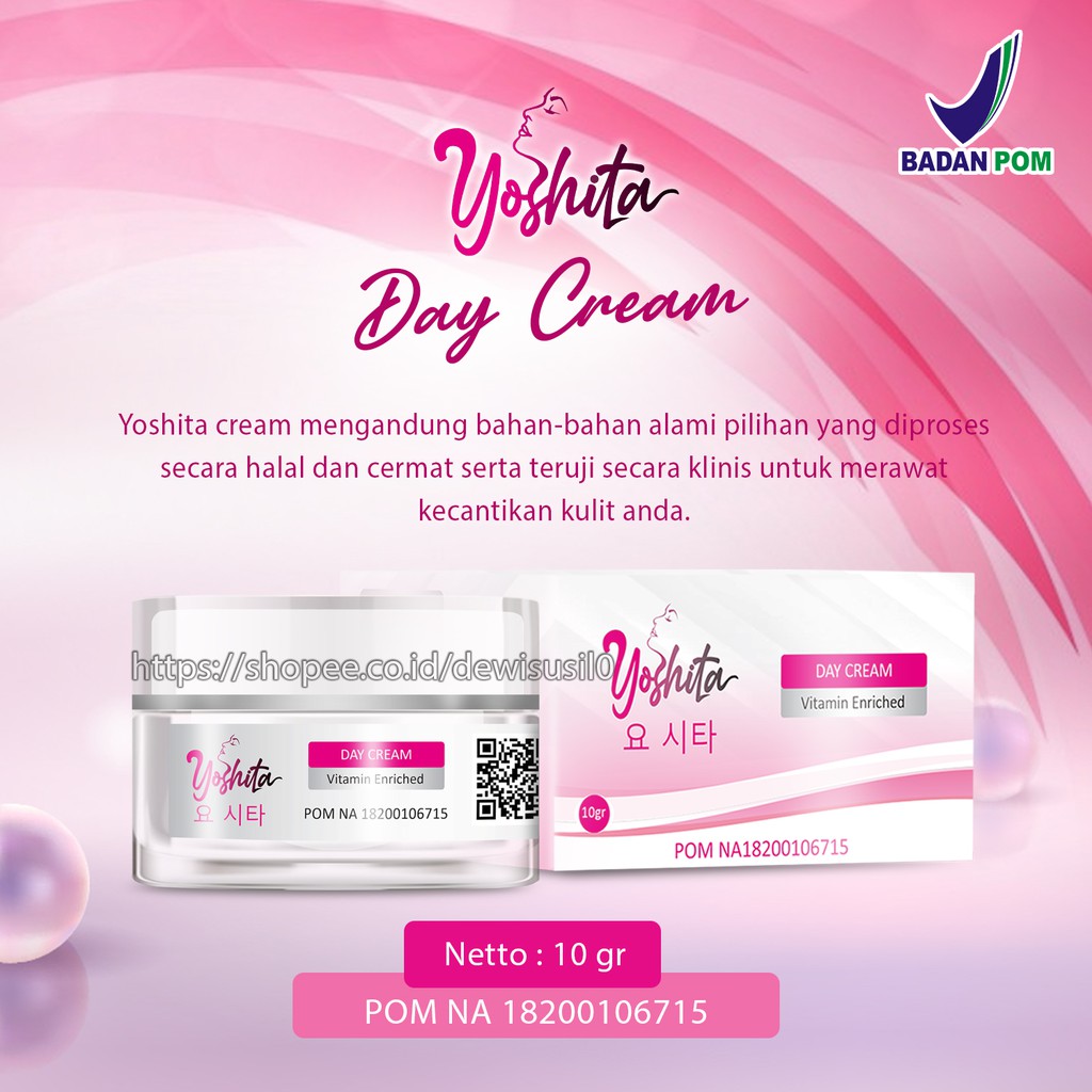 Yoshita day cream Whitening Face Brighten Skin glow plus collagen | Shopee Malaysia