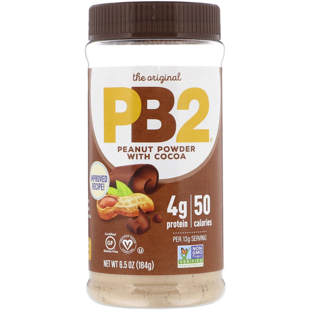 PB2 Foods, PB2, Powdered Peanut Butter with Cocoa, 6.5 oz (184 g ...