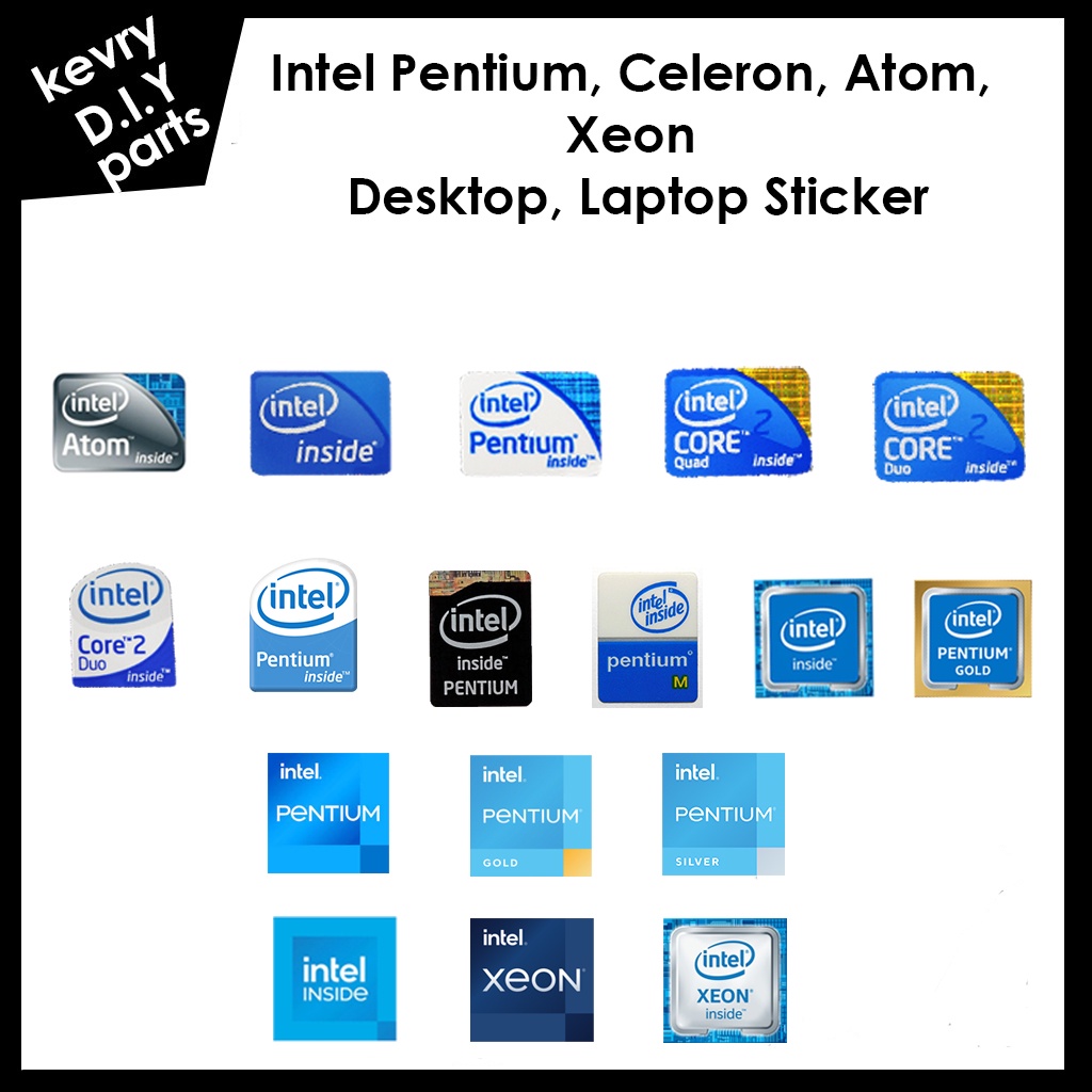 Intel Pentium Gold, Xeon, Pentium Dual Core, Core 2 Quad, Core 2 Duo ...