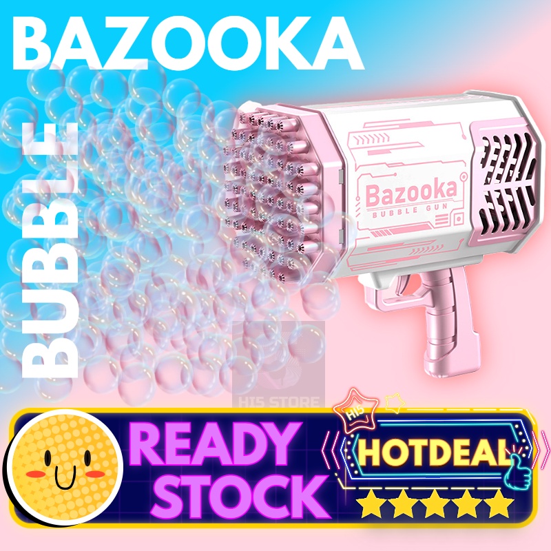 69 Hole Bubble Machine Children's Handheld Rocket Machine Gun | Shopee ...