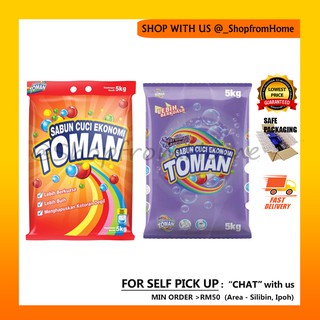 Toman Detergent Powder 5kg (Red/Purple) | Shopee Malaysia
