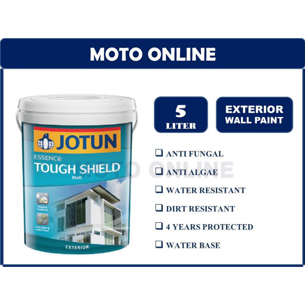 Jotun Essence Tough Shield 5LT Exterior Wall Paint/Cat Luar Dinding ...