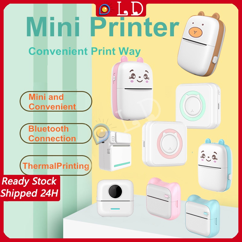 Local Spot Mini Portable Thermal Printer Paper Photo Pocket Thermal ...